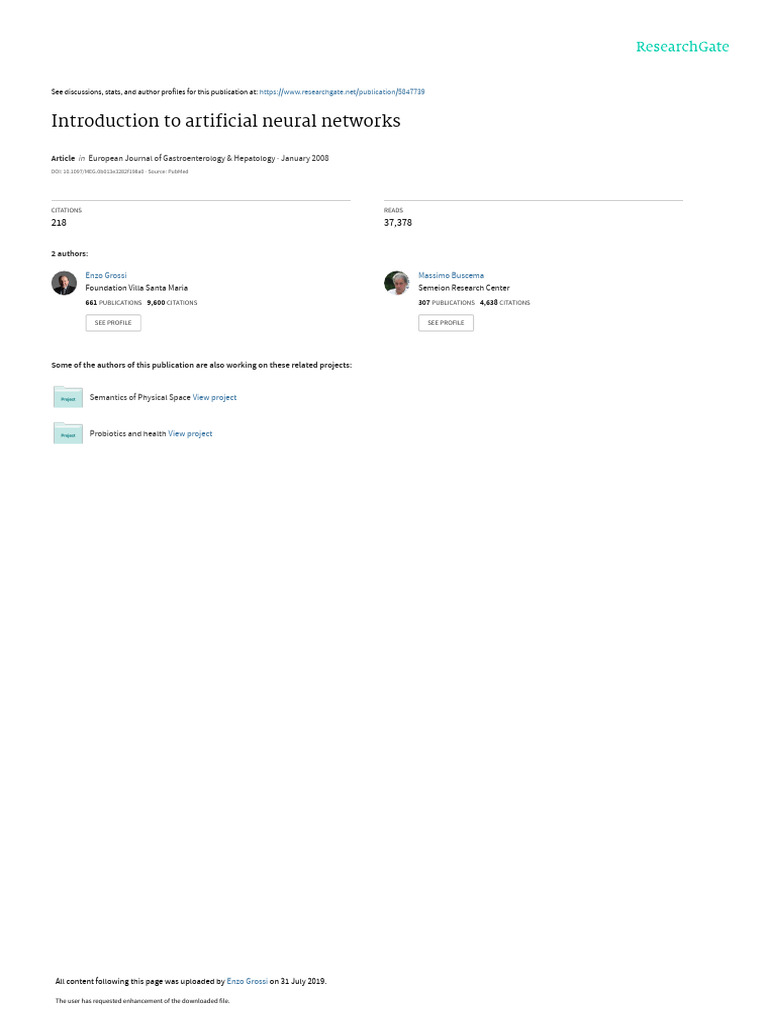Introductionto ANNs | PDF | Artificial Neural Network | Statistics