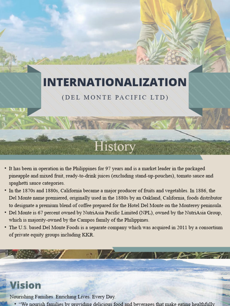 Del Monte Pacific Ltd: A 137-Year Legacy | PDF | Food And Drink | Food ...