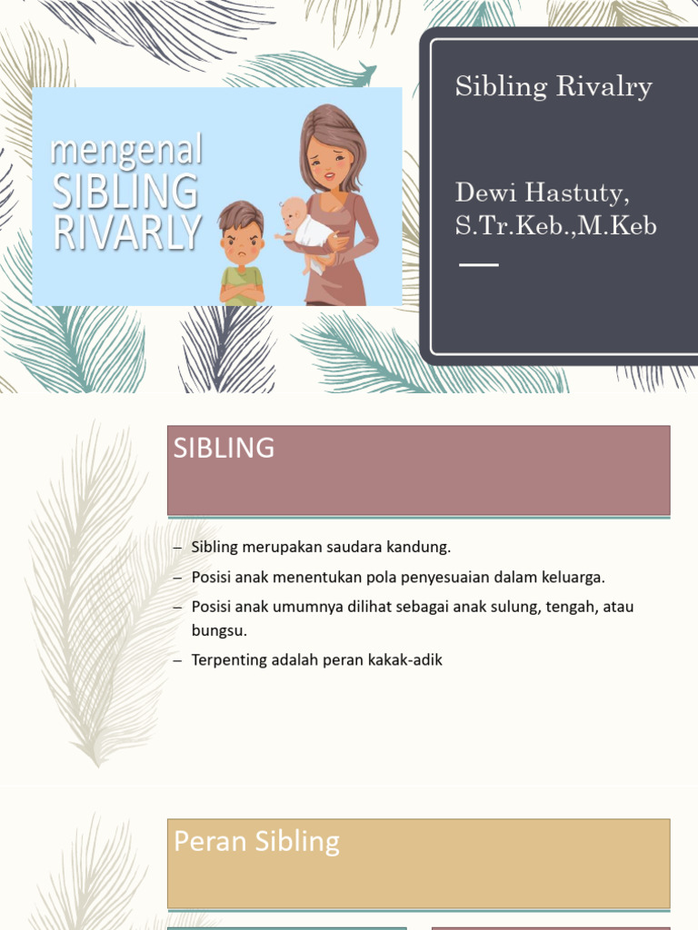 Pertemuan Sibling Rivalry | PDF | Kesehatan Holistik