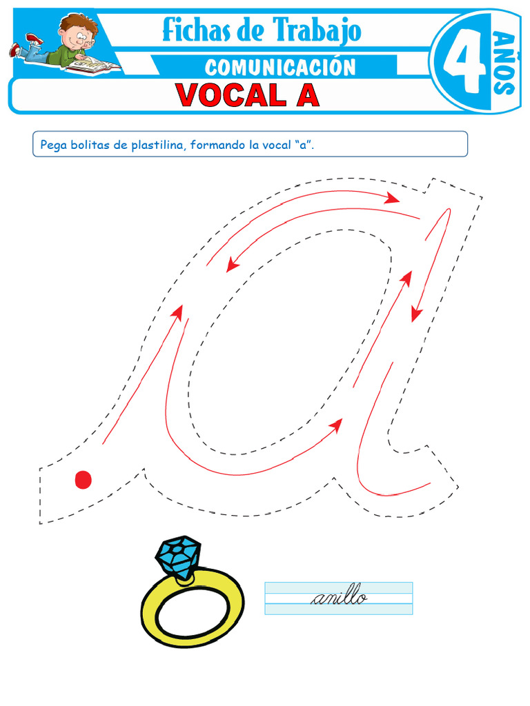Vocal A para Niños de 4 Años | PDF