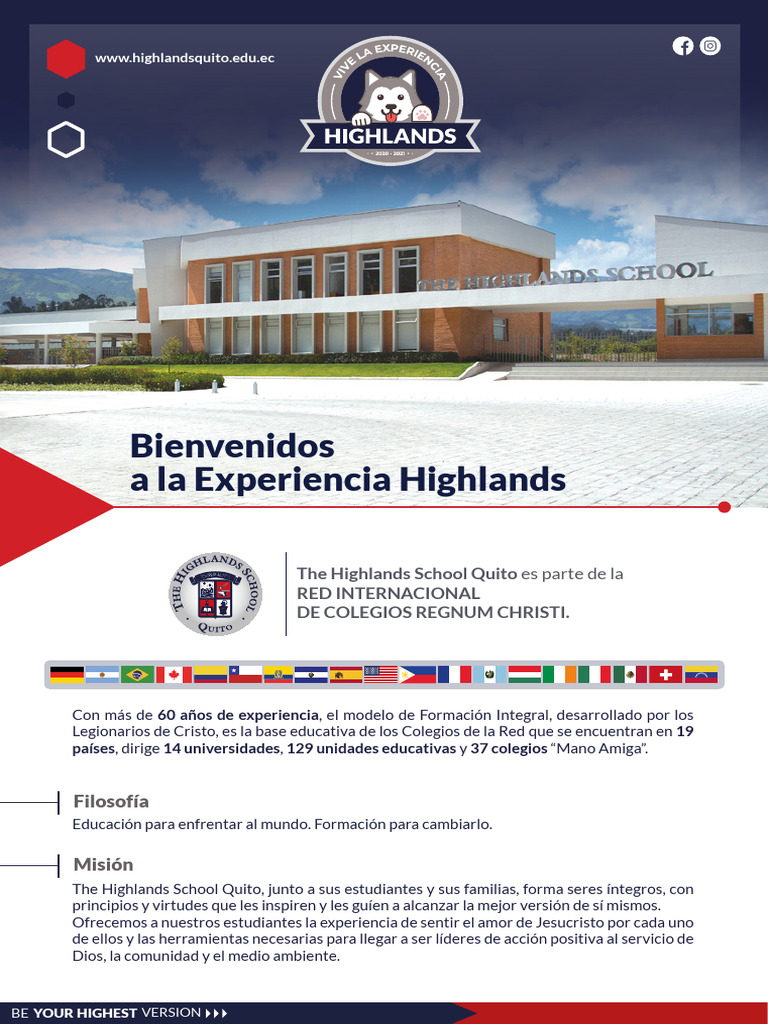 Brochure Highlands | PDF | Aprendizaje | Educación de la primera infancia