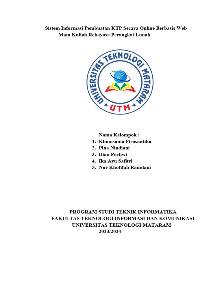 Laporan Pembuatan KTP Secara Online Berbasis Web Edit | PDF