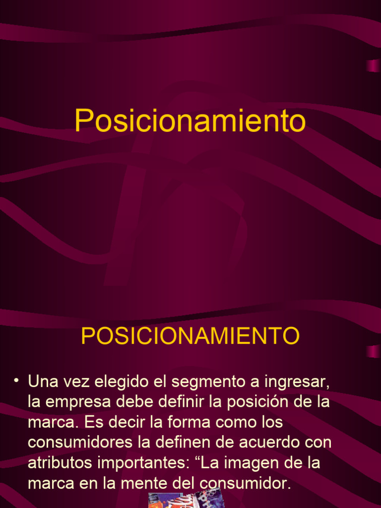 Clase 07 Posicionamiento | PDF | Producto (Negocio) | Marca