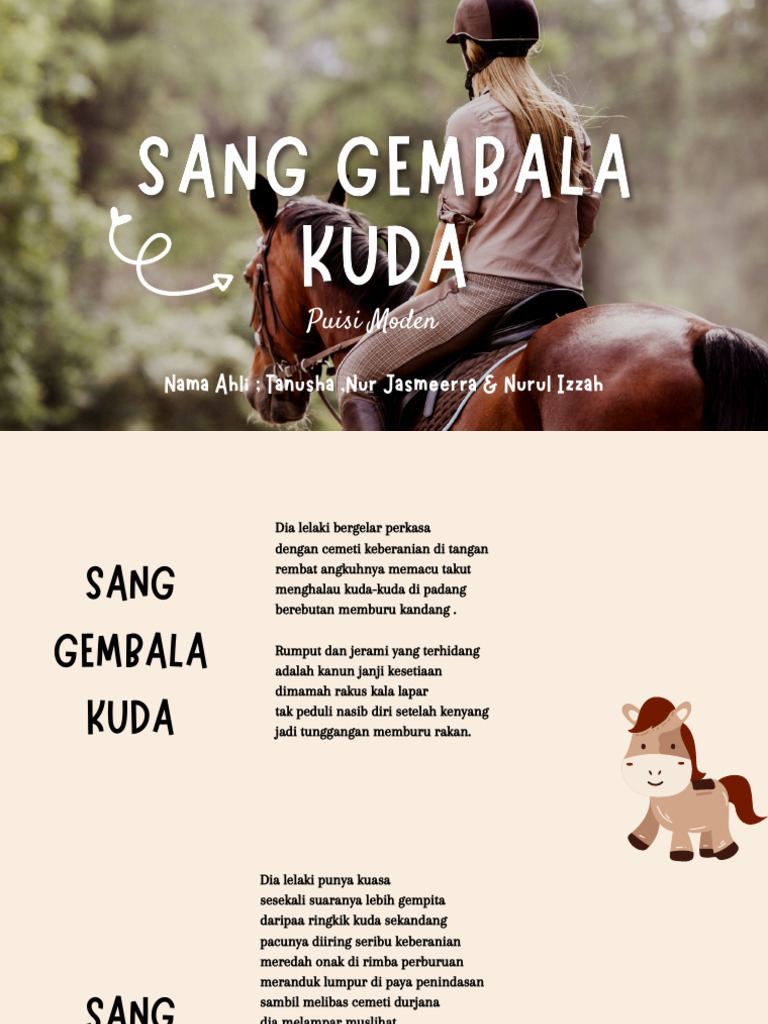 Sang Gembala Kuda (Puisi Moden) | PDF