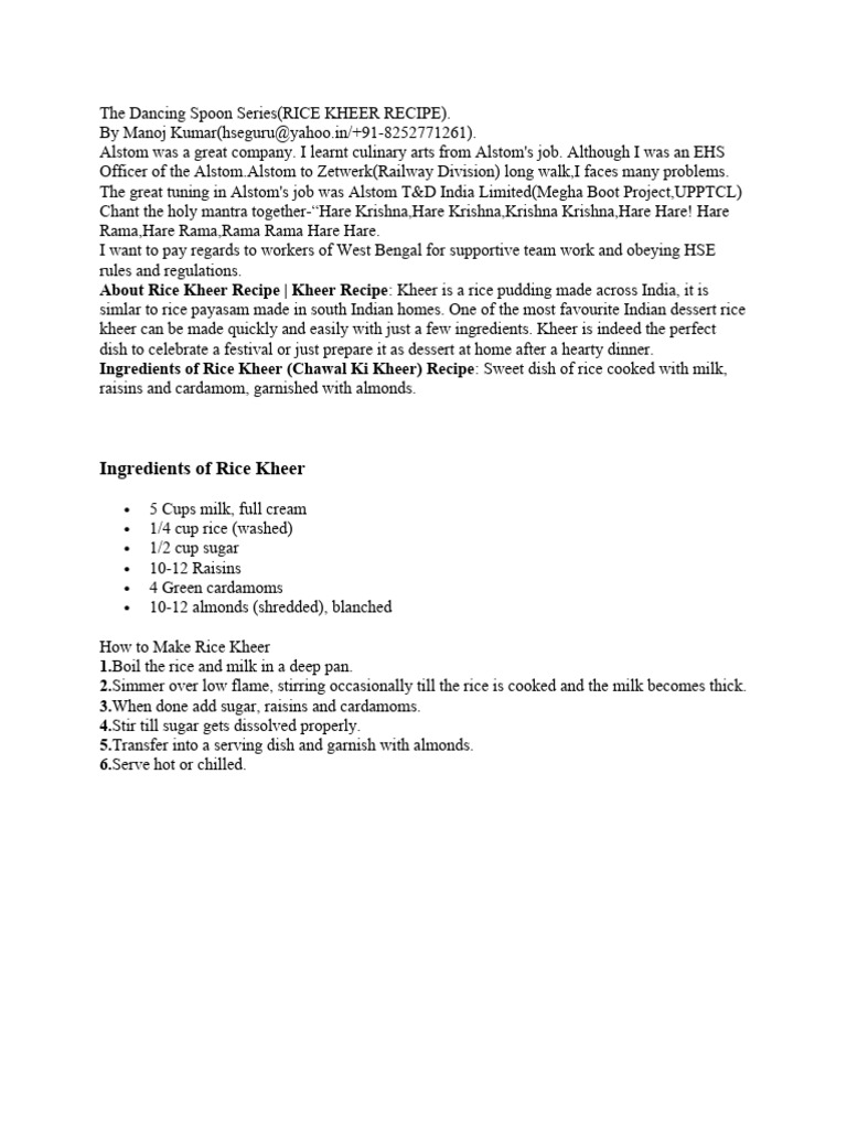 The Dancing Spoon Series. | PDF