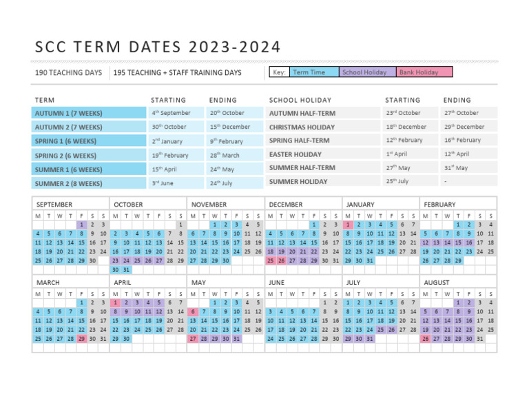 2023 24 Term Dates | PDF | Academic Term | Military Operations
