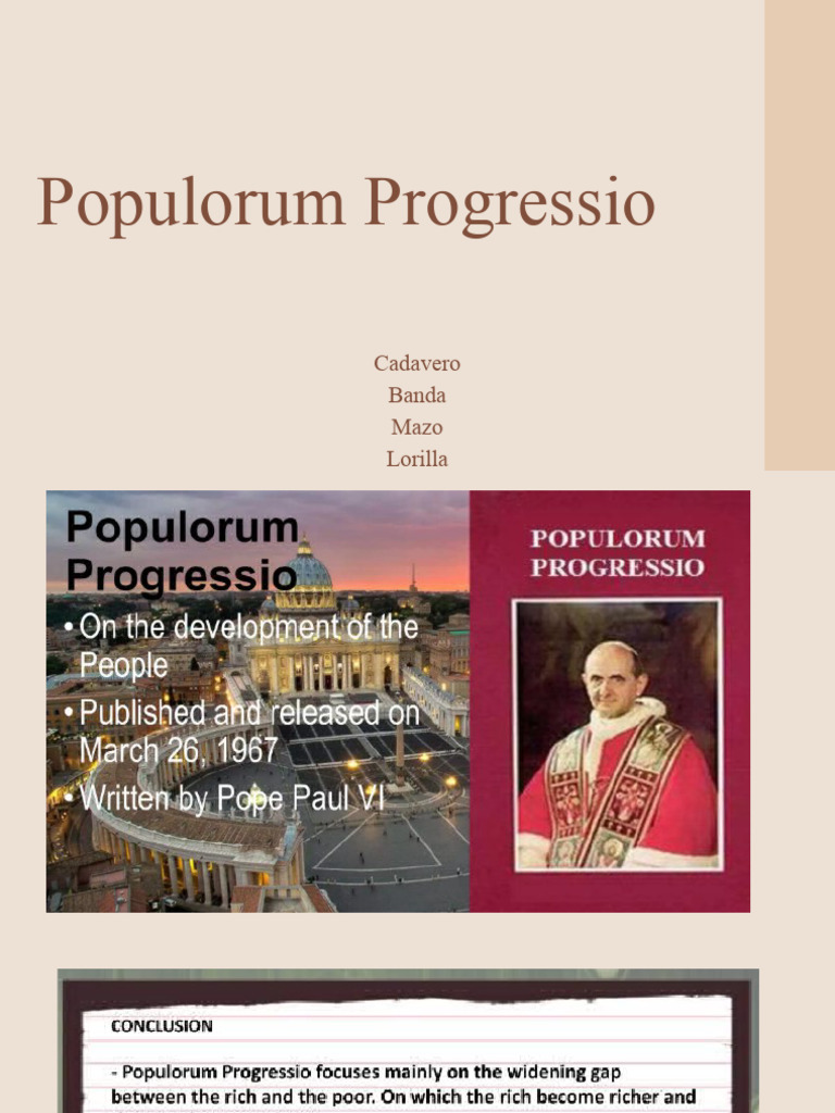 Populorum Progressio | PDF | Social Science