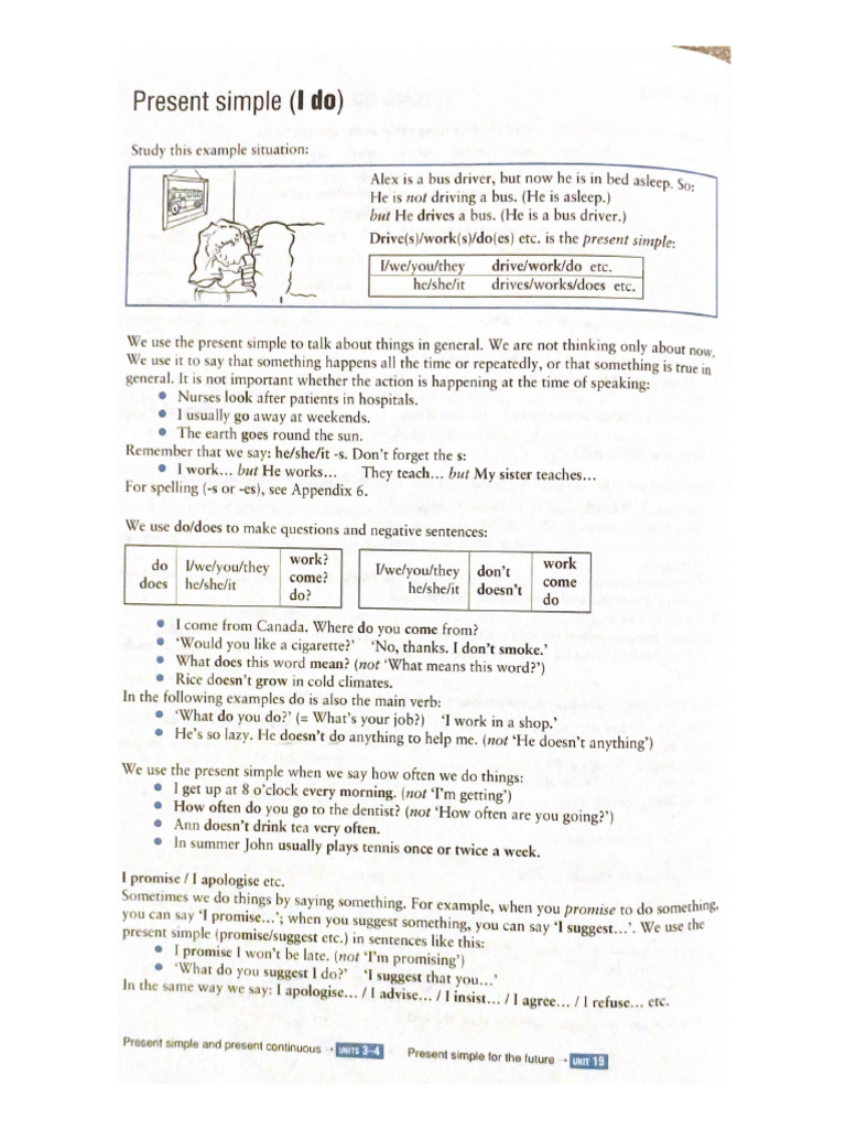 Present Simple (I Do) | PDF