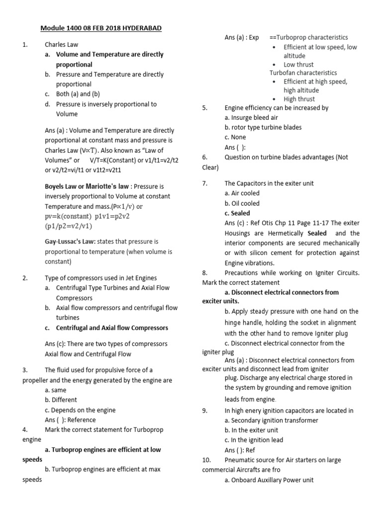 Mod 14 All Dgca Questions-1 | PDF