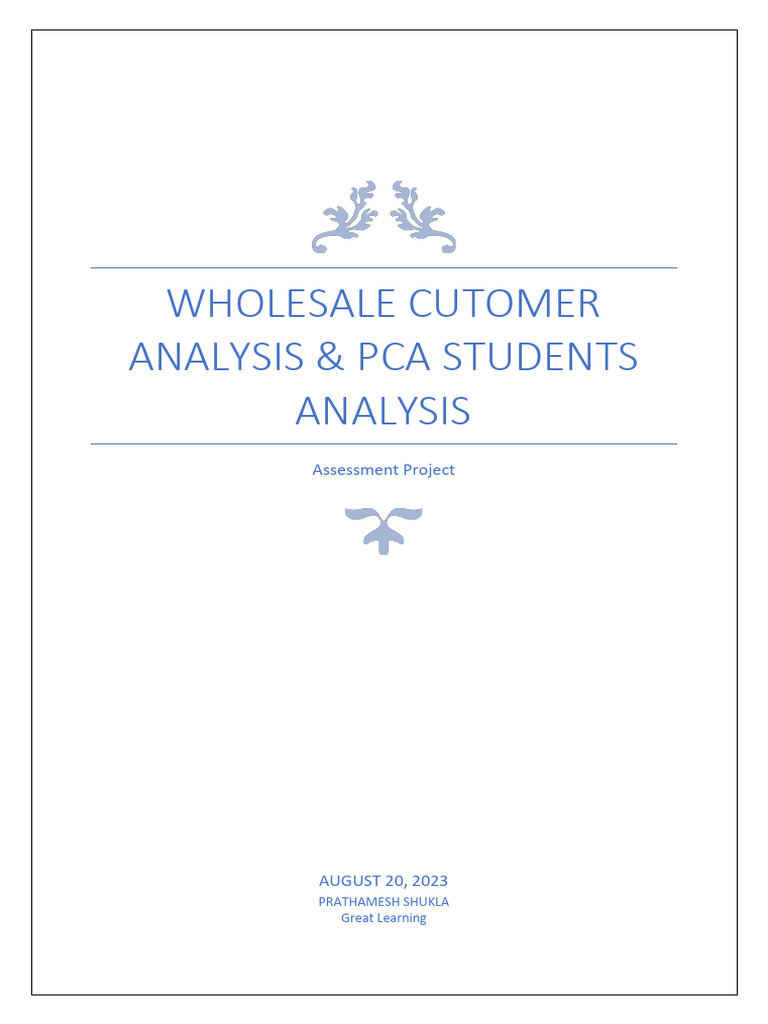 Prathamesh Shukla SMDM Project 20.08.23 | PDF | Statistics | Statistical Analysis