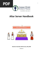 Altar Servers Manual | PDF | Altar | Mass (Liturgy)