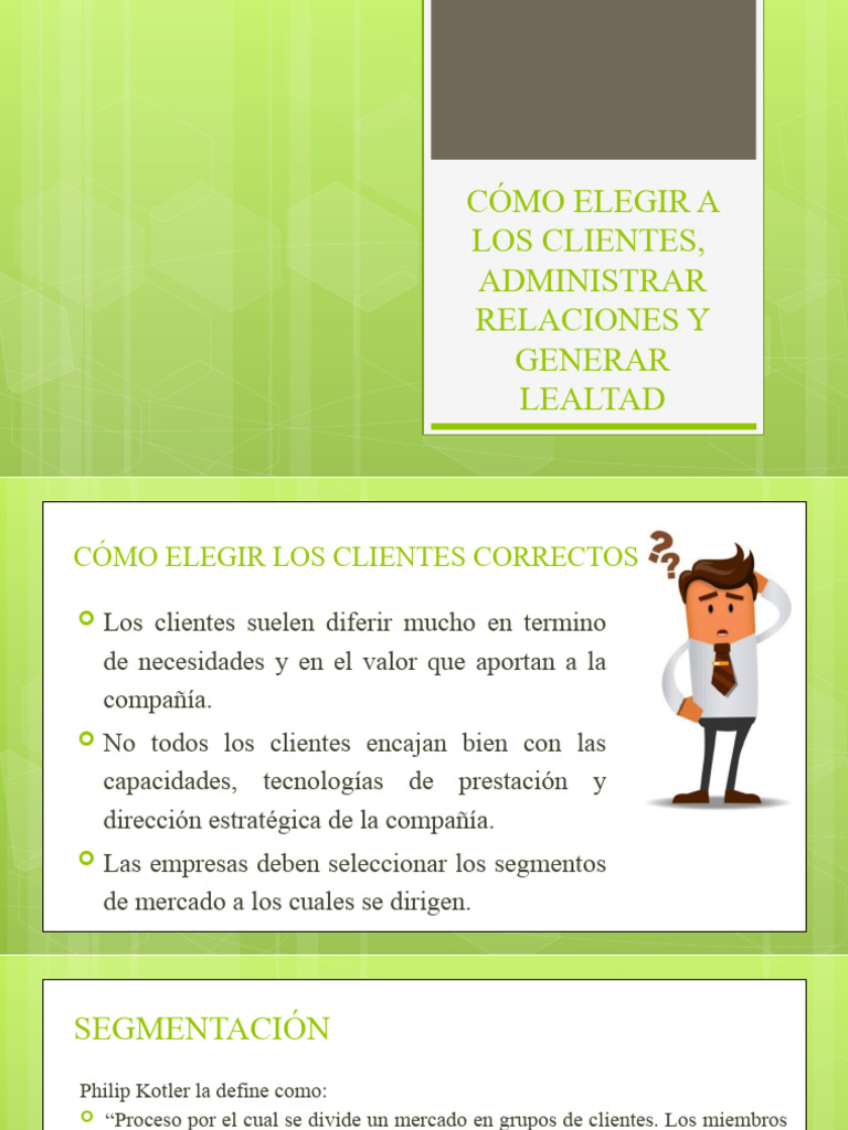 03 Como Elegir A Los Clientes | PDF | Marketing | Business