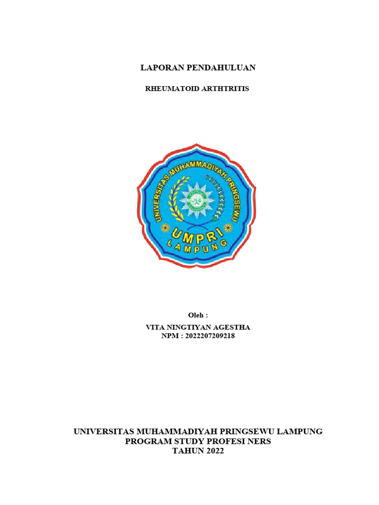 Rheumatoid Arthritis LP Dan Askep | PDF