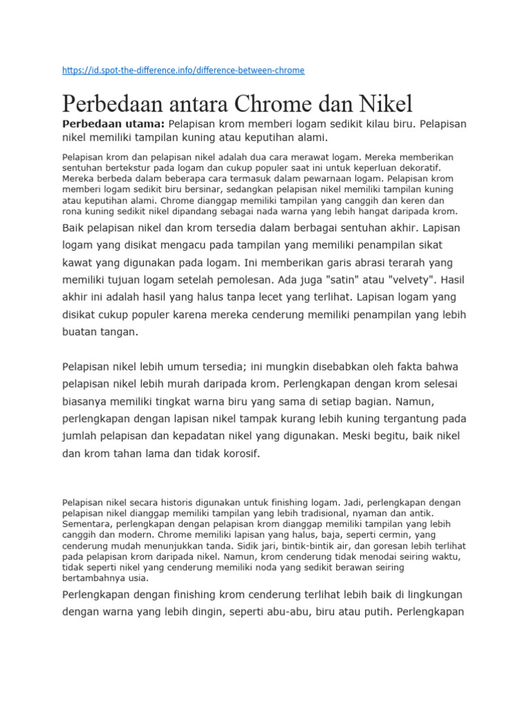 Chrome Dan Nikel | PDF