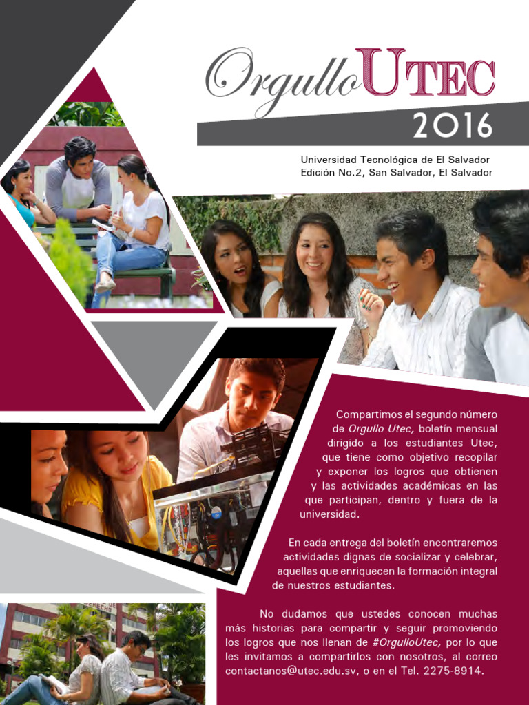 Boletin Orgullo Utec 032016 | PDF | El Salvador
