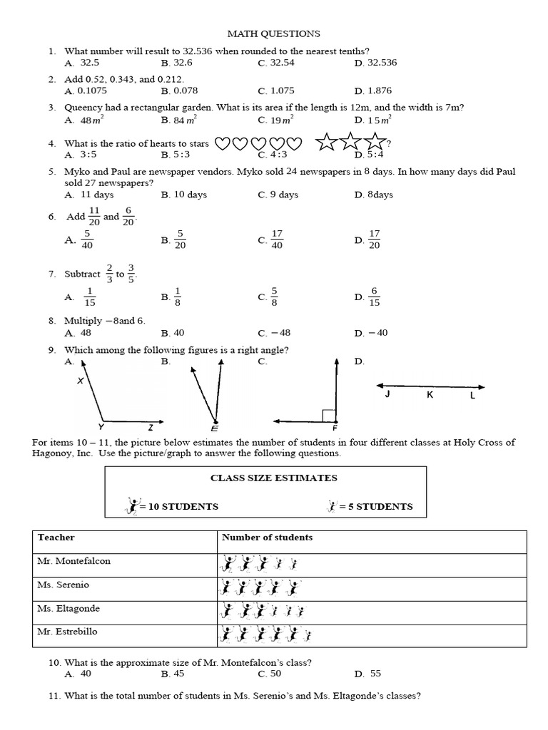Diagnostic Test | PDF | Mathematics