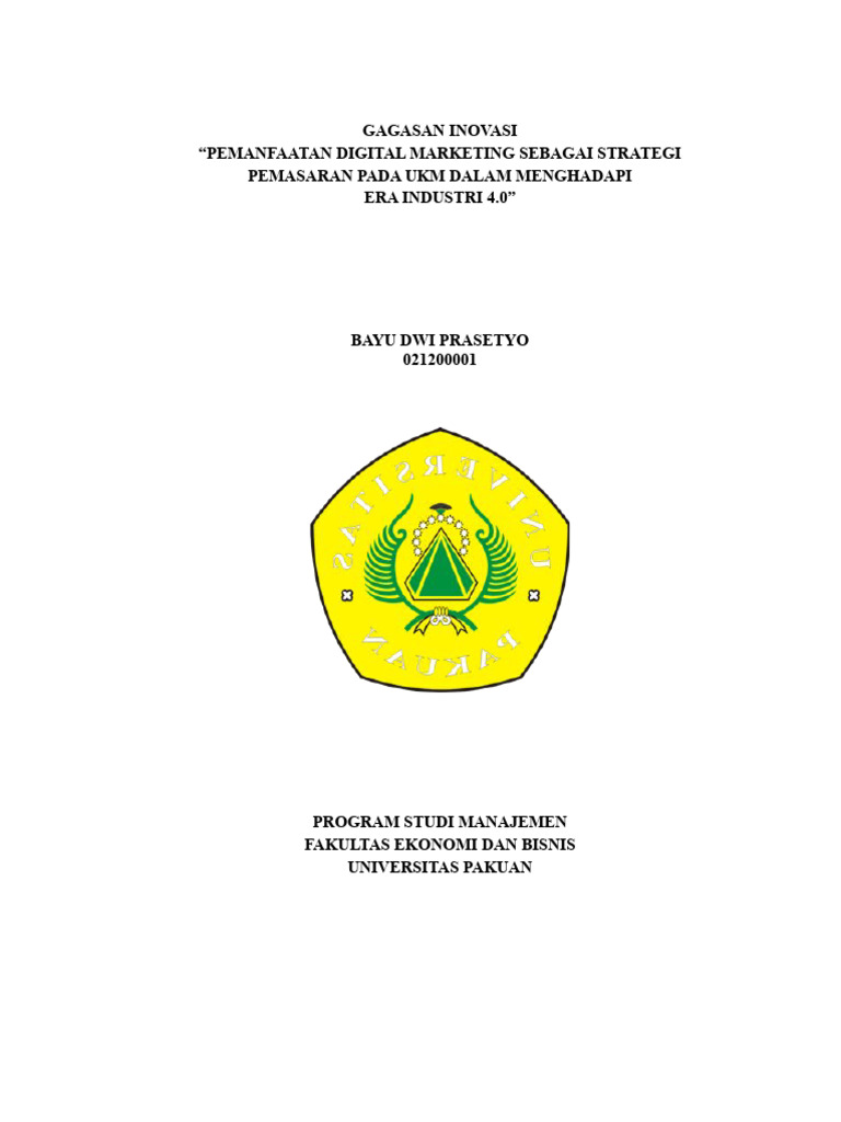 Contoh Gagasan Inovasi FEB | PDF