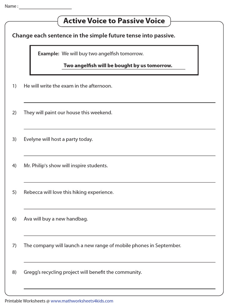Active Passive Simple Future | PDF