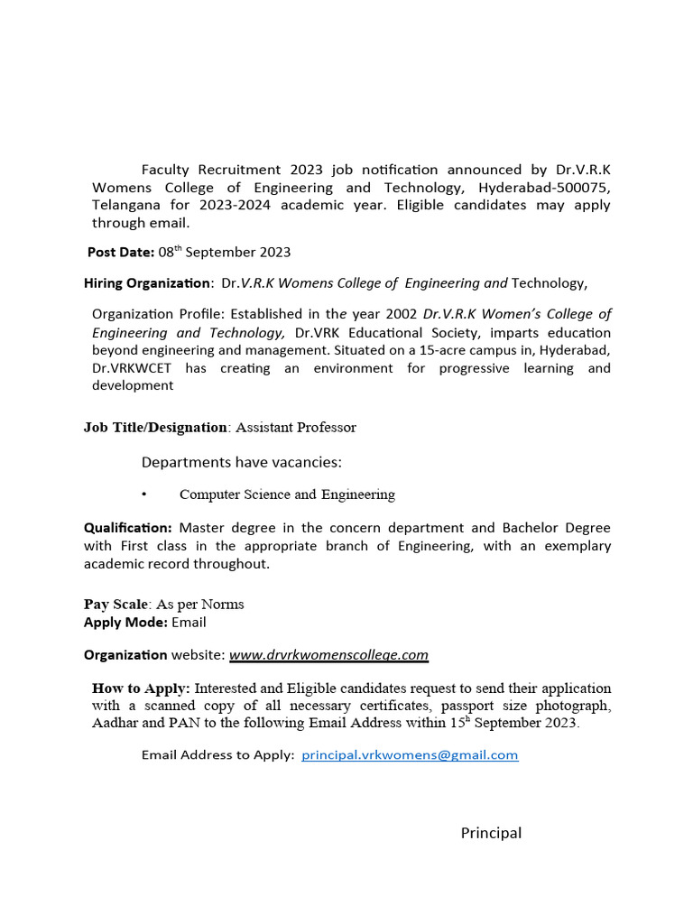 Technology,: Engineering and Technology, DR - VRK Educational Society ...