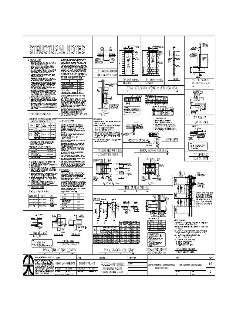 NGH Structural Plans | PDF | Basement | Real Estate