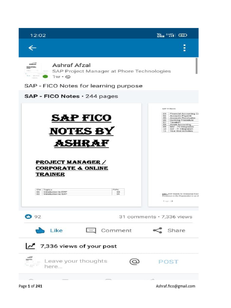 FI Notes | PDF | Enterprise Resource Planning | Business