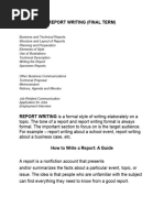 How To Write A Report b2 | PDF