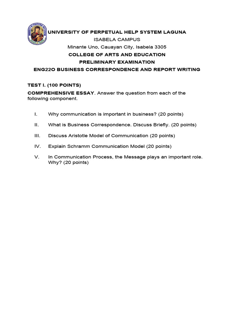 Petitioned Subjects Preliminary Examination | PDF | Communication | Psychological Concepts