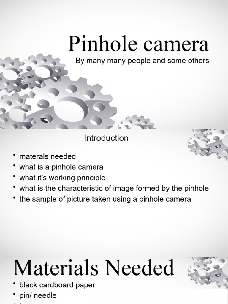 Pinhole Camera | PDF