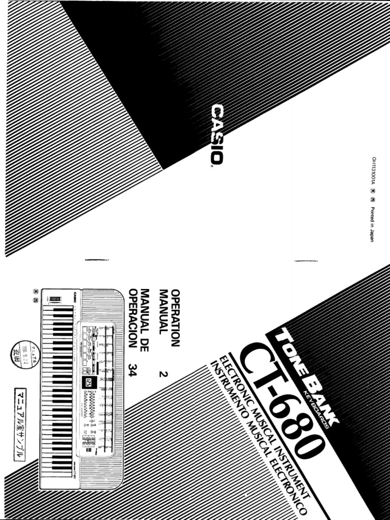Casio CT-680 Manual | PDF