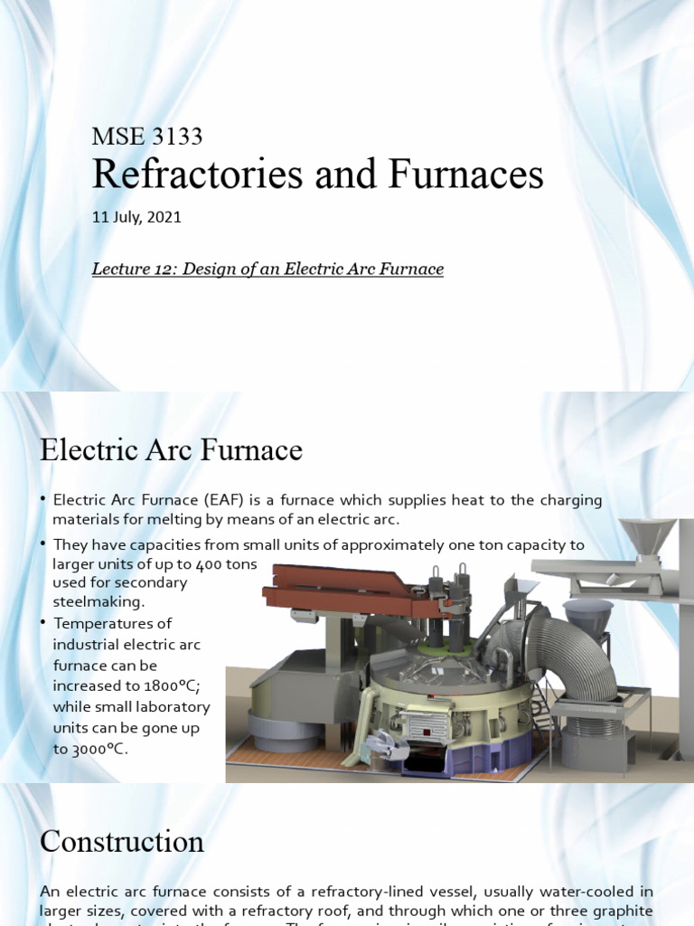Lec 12 Design of An EAF | PDF | Materials | Materials Science