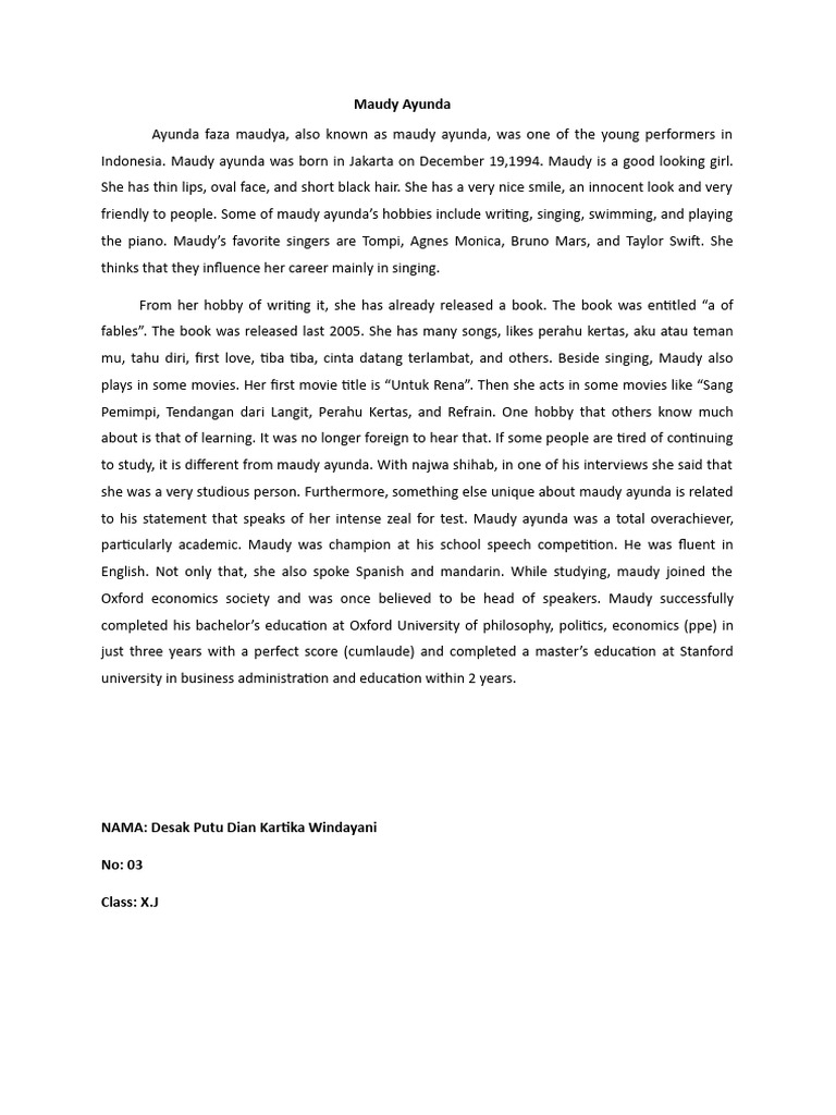 Dian Kartika (Descriptive Text) | PDF Dian Kartika (Descriptive Text) | PDF