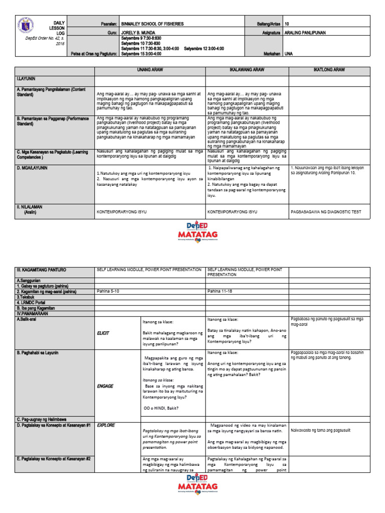 Dll-Ap10 Week 3 | PDF