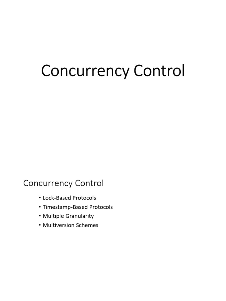 Concurrency | PDF | Information Retrieval | Synchronization Concurrency | PDF | Information Retrieval | Synchronization