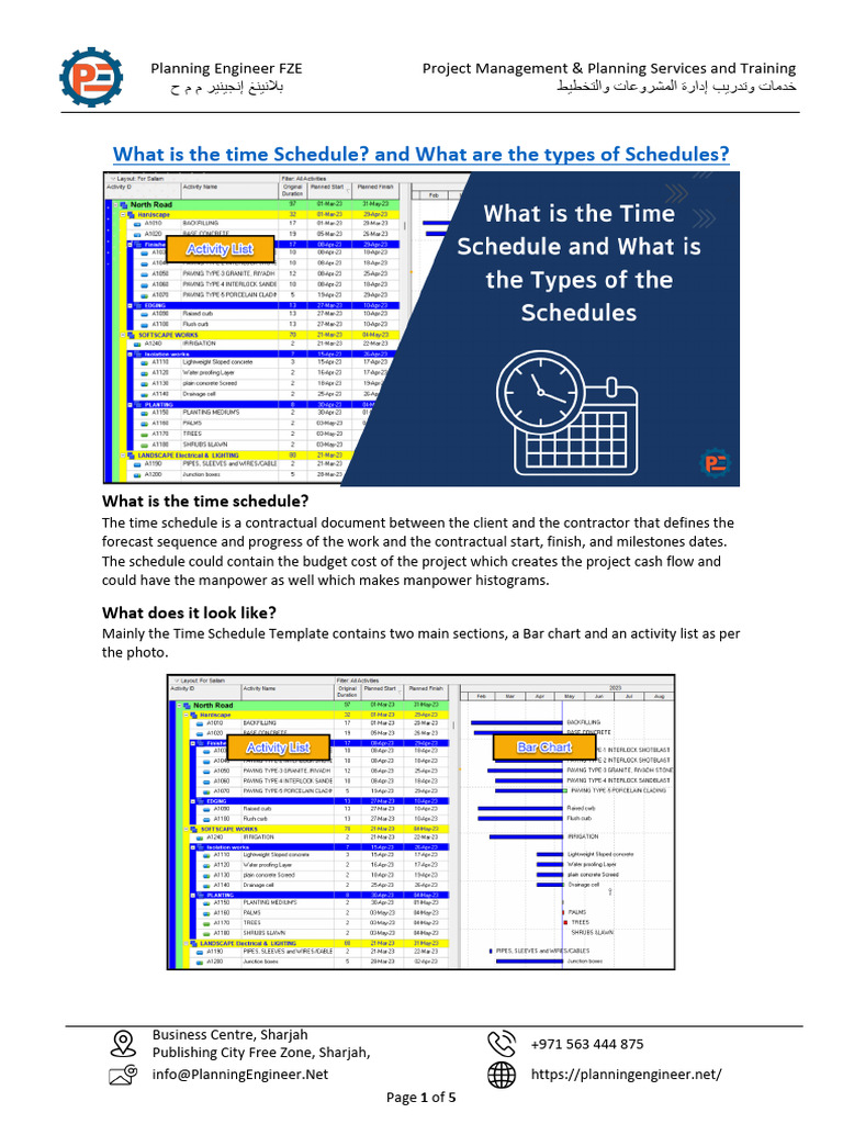 What Is Time Schedule | PDF | Project Management | Computing