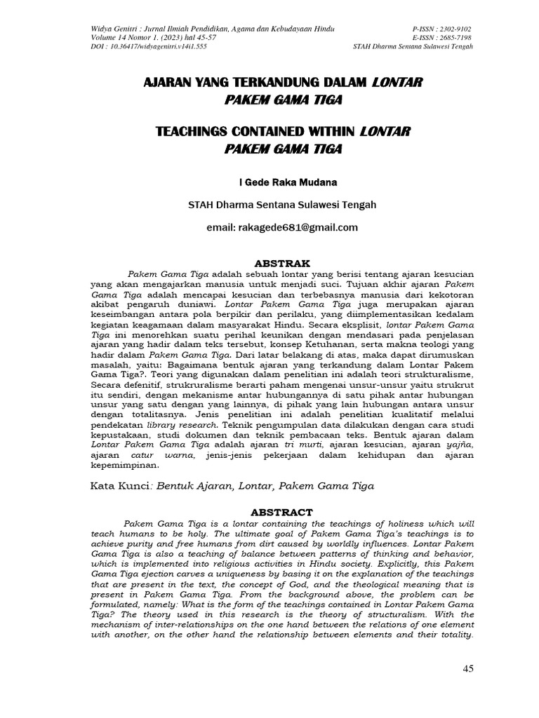 Pakem Gama Tiga | PDF