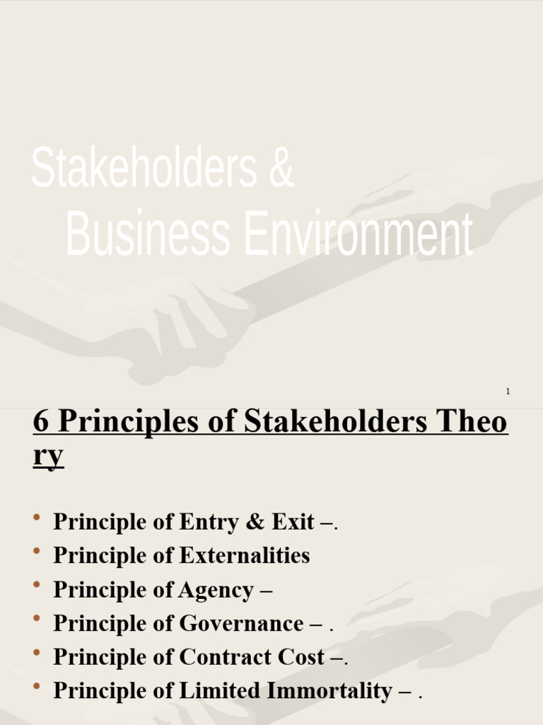 Lecture 3 Stakeholder Theory | PDF | Stakeholder (Corporate) | Business