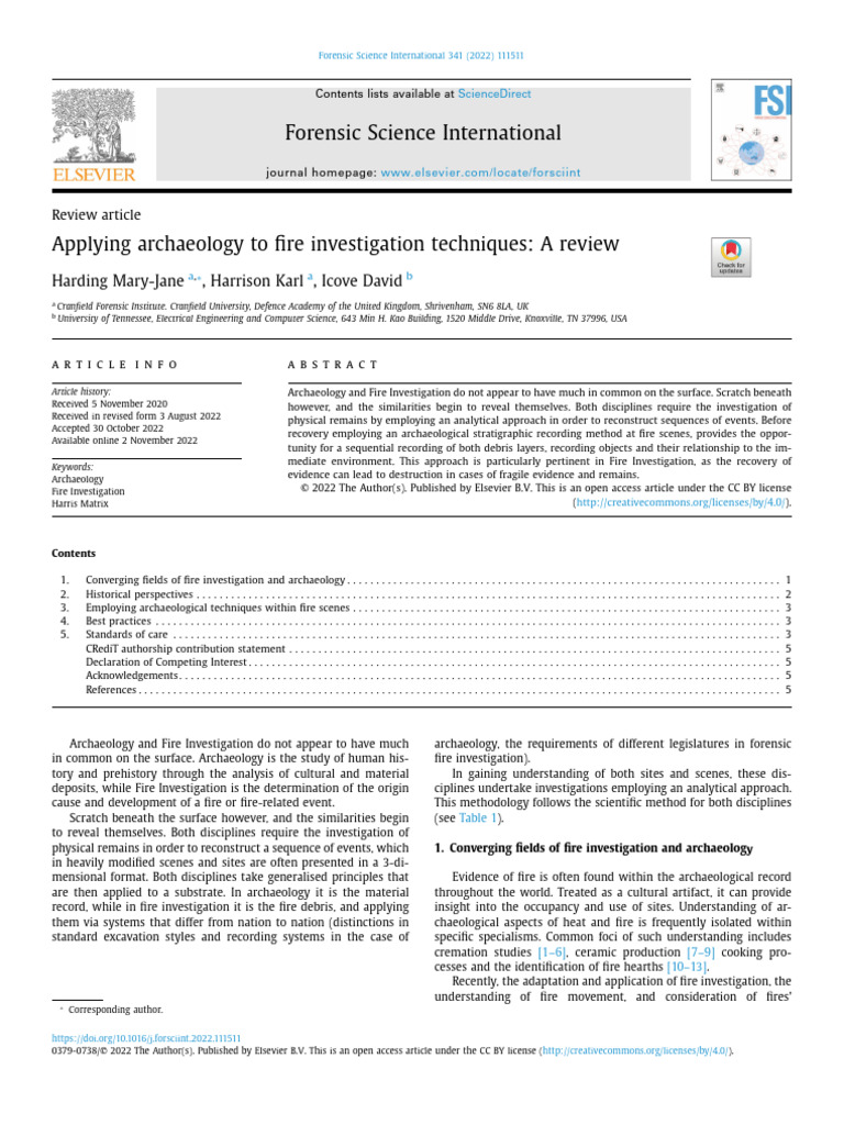 Fire Investigation | PDF