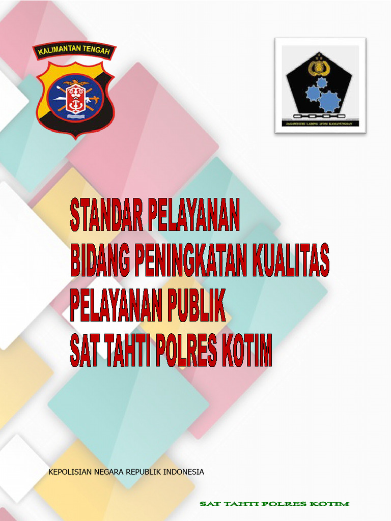 Kebijakan Standar Pelayanan Sat Tahti | PDF