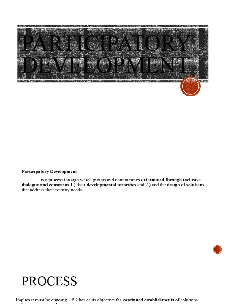 Participatory Development | PDF