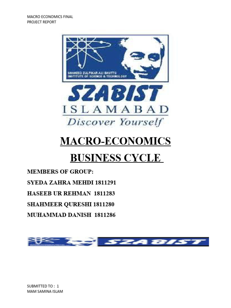 Macro Economics Final Project Report | PDF | Business Cycle ...
