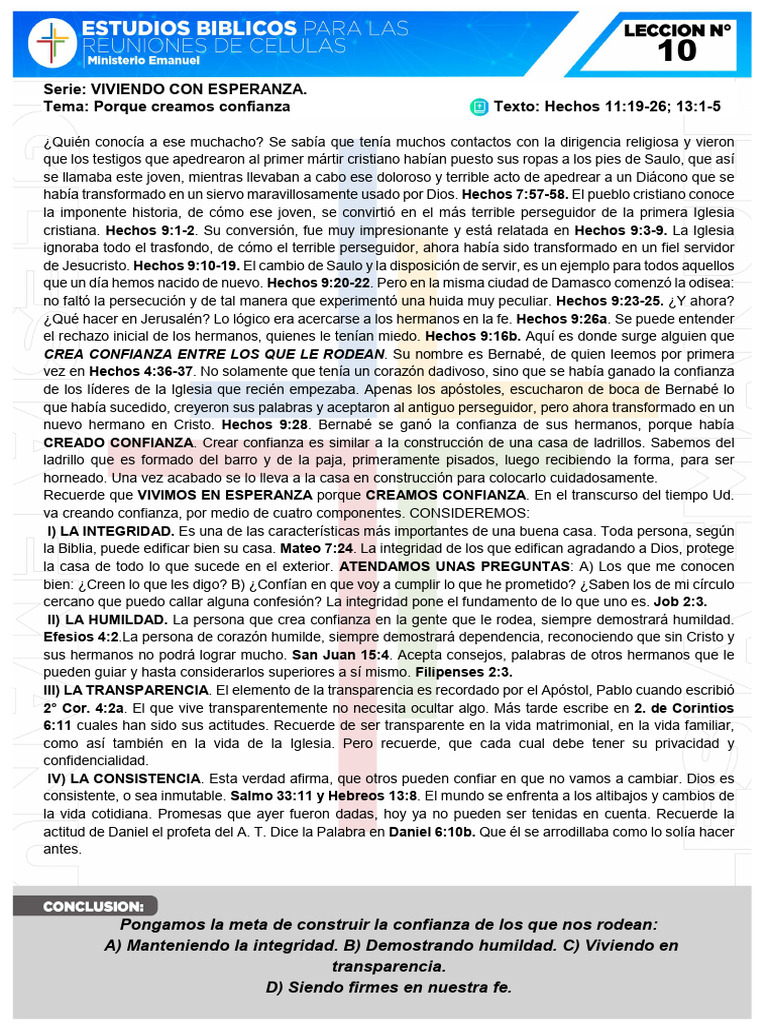 Leccion 10 | PDF