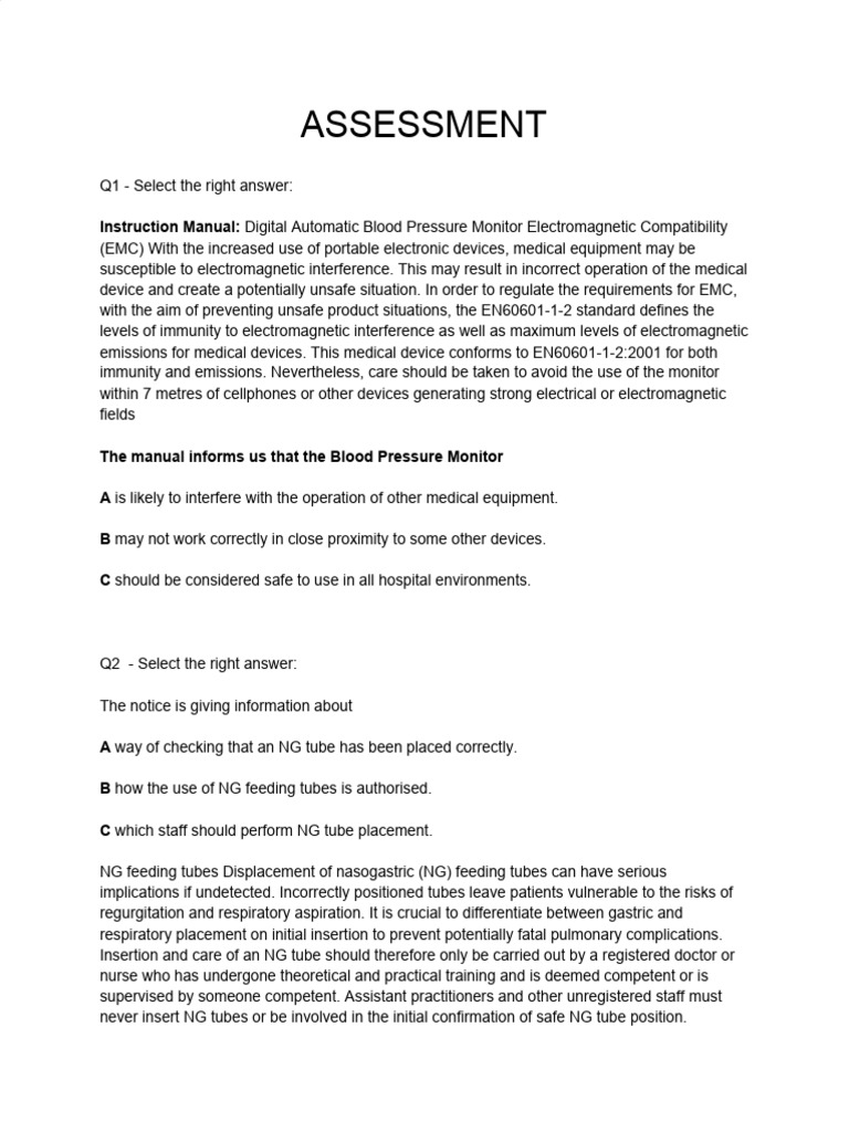 Sample Assessment | PDF