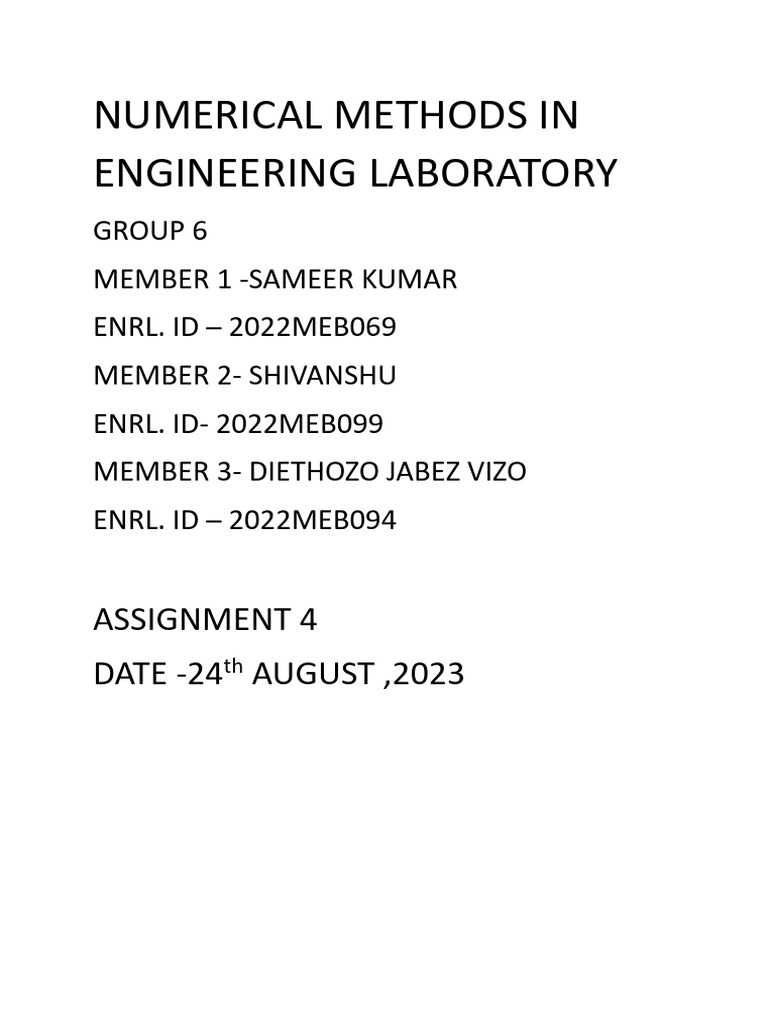 Nme Lab Assign4 Group 6 | PDF | Teaching Methods & Materials