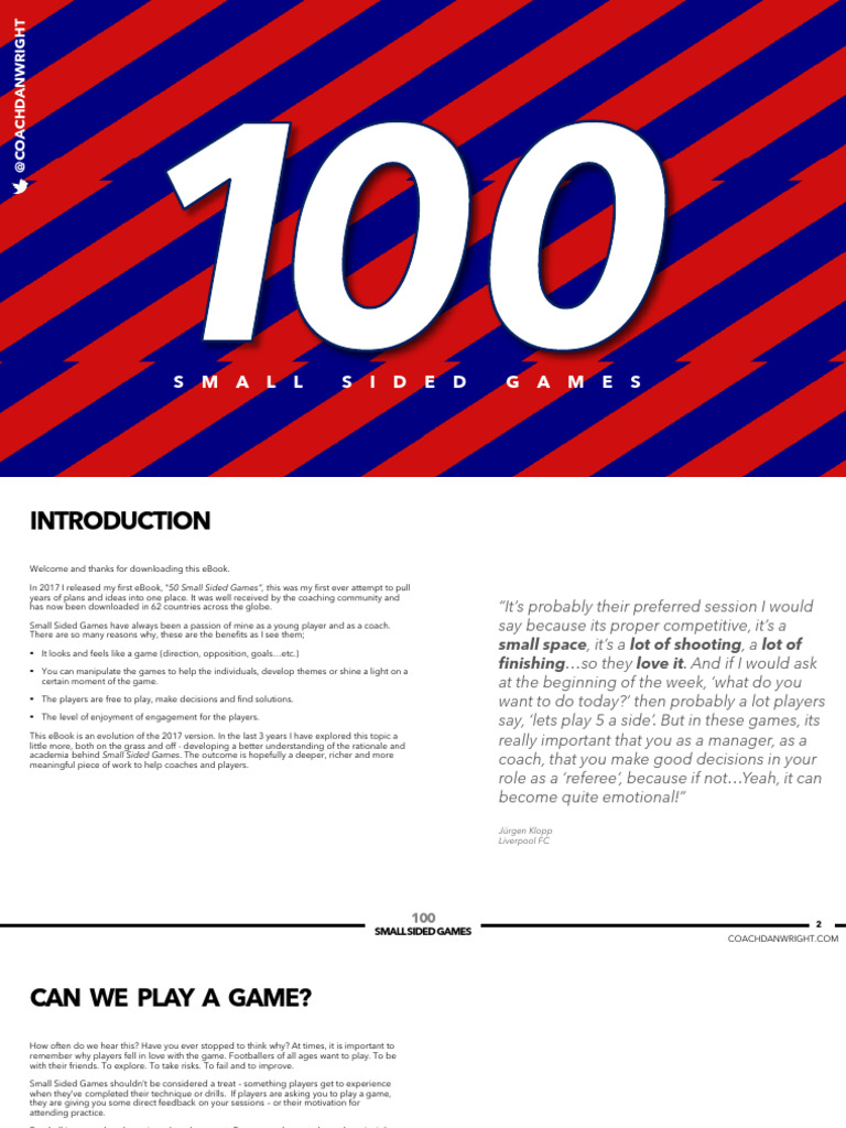 100 Small Sided Games-1 | PDF | Learning | Pedagogy