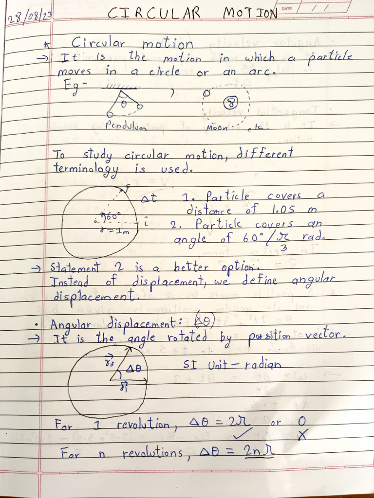 Physics Circular Motion | PDF