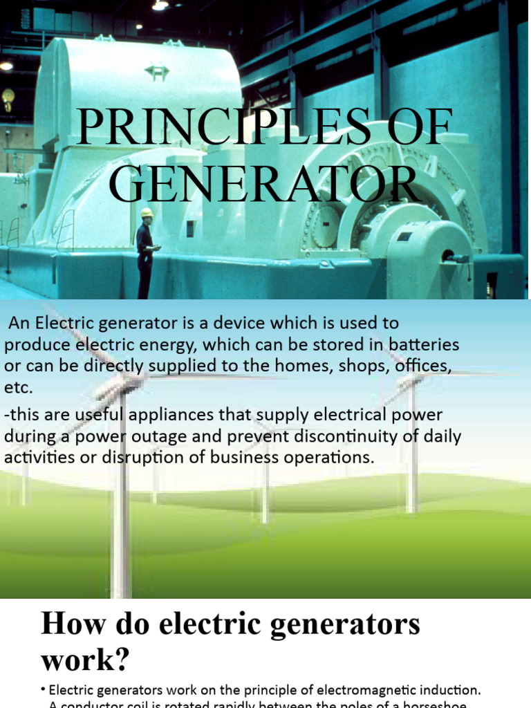 Principles of Generators | Download Free PDF | Electric Generator ...