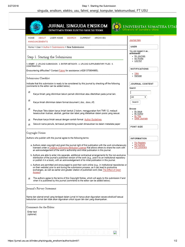 Step 1. Starting The Submission | PDF | Information Science | Software