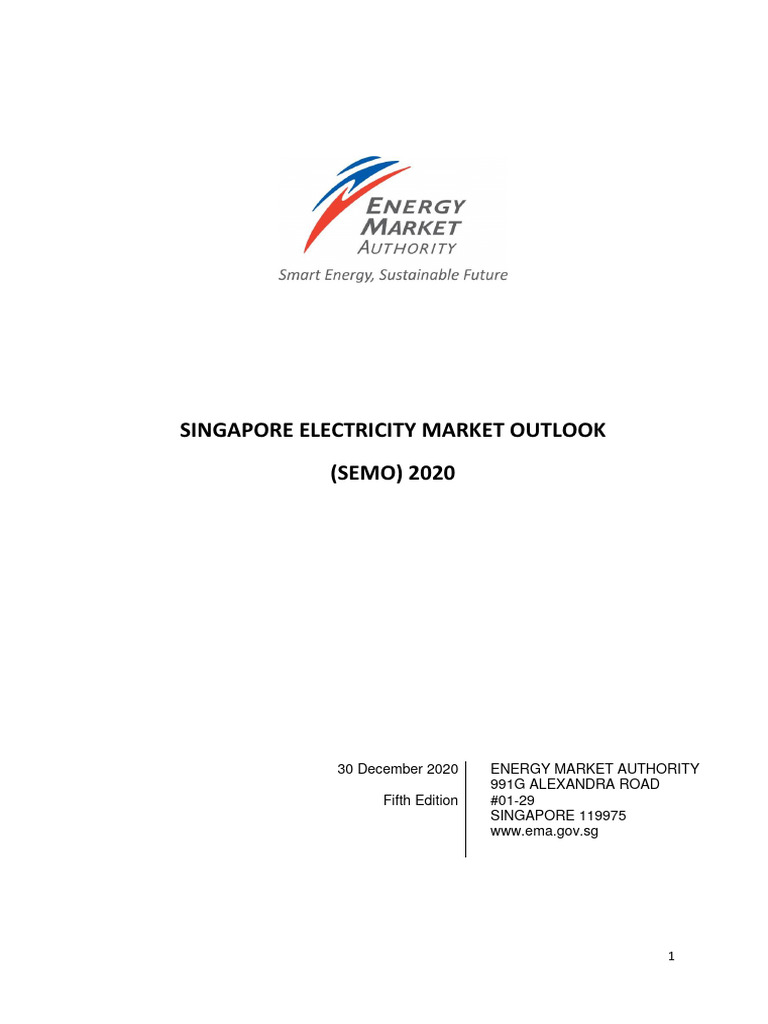 EMA Resources Industry Reports Singapore Electricity Market Outlook ...