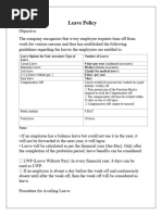 UN Home Leave Guidelines for Staff | PDF