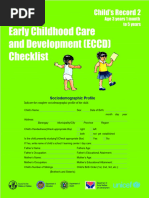 Eccd Checklist Card Template | PDF | Child Development | Behavioural ...